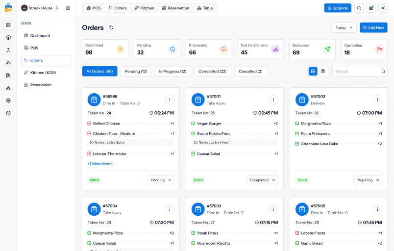 DreamsPOS - POS WebsiteTemplate | React, Vue, Angular
