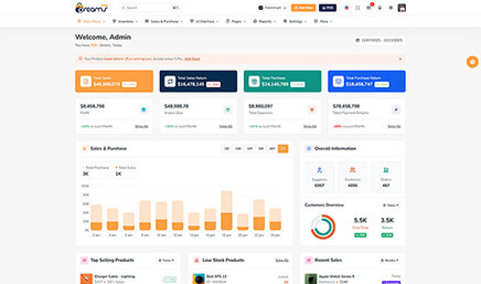 DreamsPOS - POS WebsiteTemplate | React, Vue, Angular